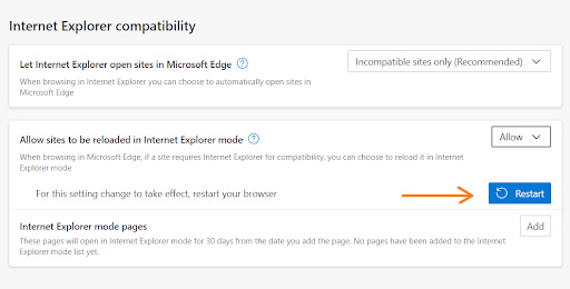 Enable Compatibility (IE) Mode in Edge – PeopleFluent