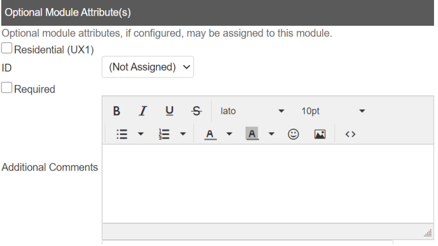Module Attribute Configuration – PeopleFluent