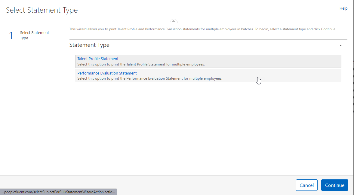 How To Print Batch Statements – PeopleFluent