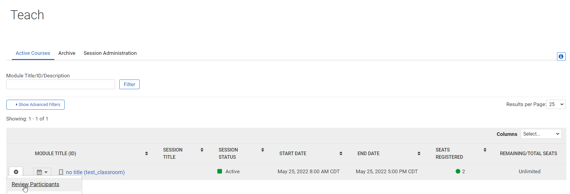 Export the Participants List – PeopleFluent