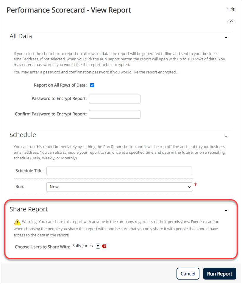 Shareable Offline Reports – PeopleFluent